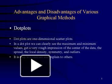 Advantages and Disadvantages of Various Graphical Methods presentation ...