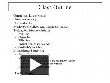 PPT – Class Outline PowerPoint presentation | free to view - id: 16ae5 ...
