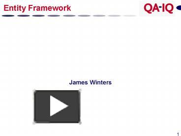 Entity Framework presentation | free to download