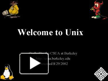 PPT – Welcome to Unix PowerPoint presentation | free to view - id ...