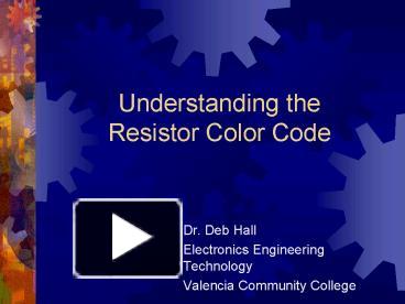 Understanding the Resistor Color Code presentation | free to view