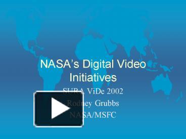 PPT – NASA PowerPoint presentation | free to view - id: 16b3a4-ZDc1Z