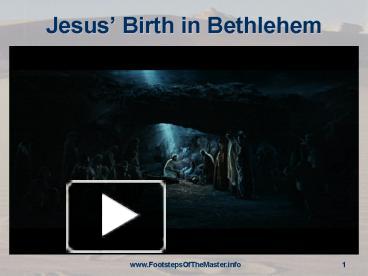 PPT – Jesus Birth in Bethlehem PowerPoint presentation | free to view ...