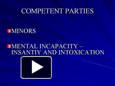 PPT – COMPETENT PARTIES PowerPoint presentation | free to view - id ...