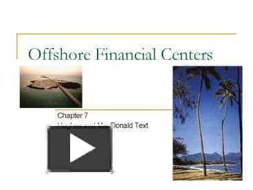 Offshore Financial Centers presentation | free to view