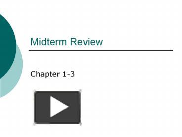 PPT – Midterm Review PowerPoint presentation | free to view - id ...