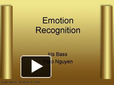 Emotion Recognition presentation | free to view
