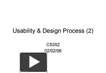 PPT – Usability PowerPoint presentation | free to view - id: 16c619-ZTYyN