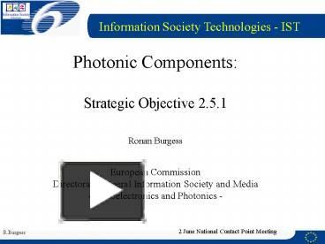 PPT – Photonic Components: PowerPoint presentation | free to download ...