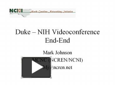 PPT – Duke PowerPoint presentation | free to view - id: 16cbc0-ZDc1Z