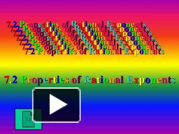 PPT – 7'2 Properties of Rational Exponents PowerPoint presentation ...