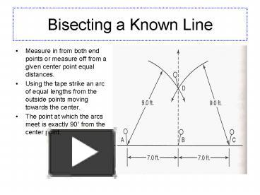 Bisecting a Known Line presentation | free to view