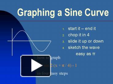 Graphing a Sine Curve presentation | free to view