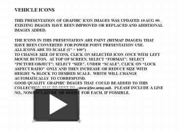 PPT – Military LinksMilitary Vehicles Icons PowerPoint presentation ...