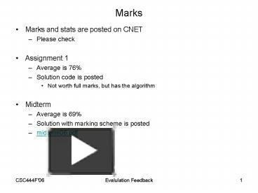 PPT – Marks PowerPoint presentation | free to download - id: 16e6d4-YWU2N
