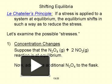 Shifting Equilibria presentation | free to view