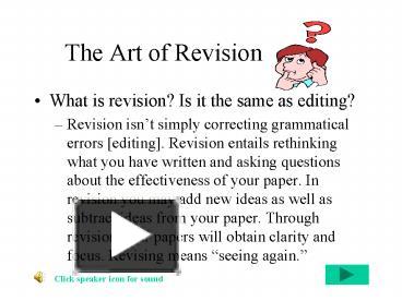 PPT – The Art of Revision PowerPoint presentation | free to view - id ...