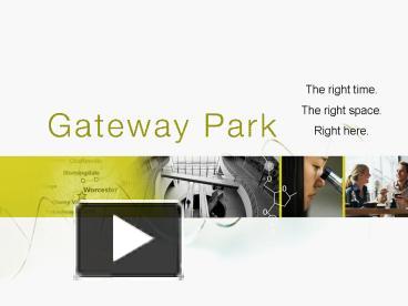The right time' presentation | free to view
