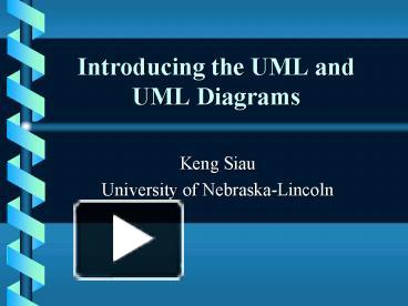 PPT – Introducing the UML and UML Diagrams PowerPoint presentation ...
