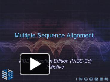 PPT – Multiple Sequence Alignment PowerPoint presentation | free to ...