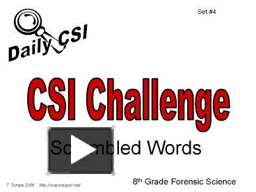 Scrambled Words presentation | free to download