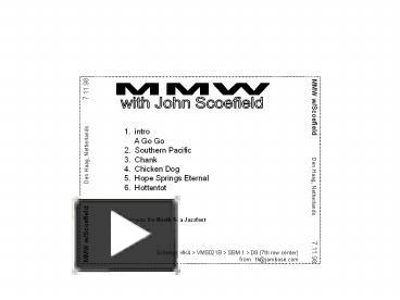 PPT – MMW PowerPoint presentation | free to download - id: 16fd42-MDg0O