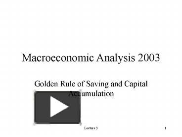 Golden Rule presentation | free to view