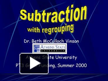 Subtraction presentation | free to view