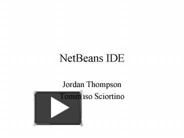 NetBeans IDE presentation | free to view