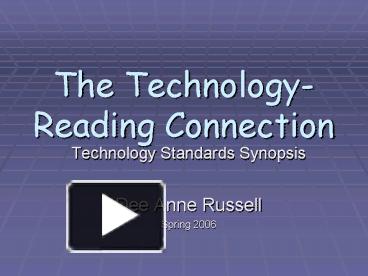 PPT – The TechnologyReading Connection PowerPoint presentation | free ...