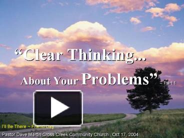 PPT – Clear Thinking''' PowerPoint presentation | free to view - id ...