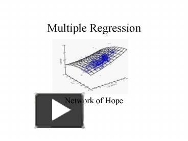 PPT – Multiple Regression PowerPoint presentation | free to view - id ...