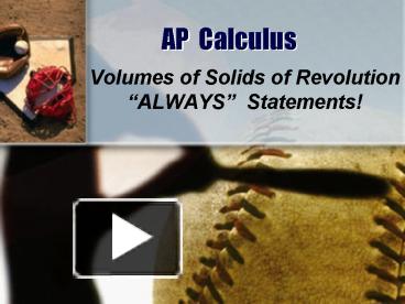 AP Calculus presentation | free to view