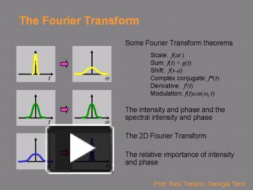 PPT – The Fourier Transform PowerPoint presentation | free to view - id ...
