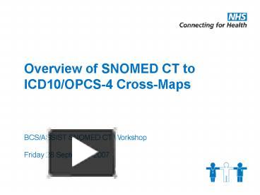 Overview of SNOMED CT to ICD10OPCS4 CrossMaps presentation | free to view