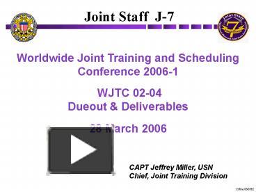 PPT – Joint Staff J7 PowerPoint presentation | free to view - id ...