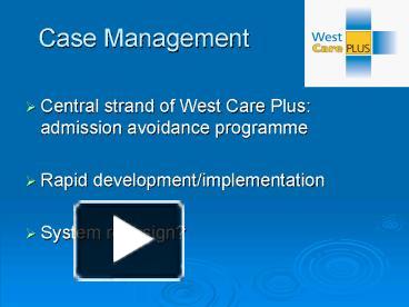 PPT – Case Management PowerPoint presentation | free to view - id ...