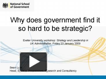 PPT – Sean Lusk PowerPoint presentation | free to view - id: 171735-ZDc1Z