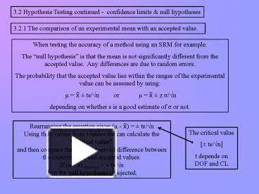 PPT – Rearranging the equation gives tsvn PowerPoint presentation ...