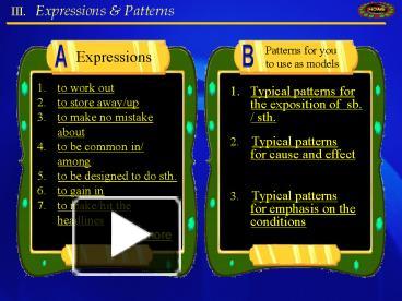 PPT – A' Expressions: PowerPoint presentation | free to view - id ...