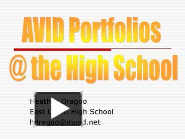 PPT – Heather Dragoo PowerPoint presentation | free to view - id ...