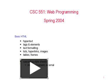 PPT – Basic HTML PowerPoint presentation | free to download - id ...