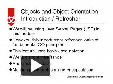 PPT – Introduction Refresher PowerPoint presentation | free to view ...