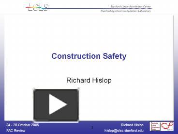 Construction Safety presentation | free to download