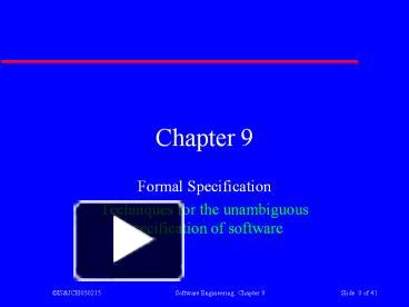 PPT – Formal Specification PowerPoint presentation | free to download ...
