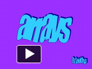 PPT – arrays PowerPoint presentation | free to view - id: 173f5f-ZDc1Z