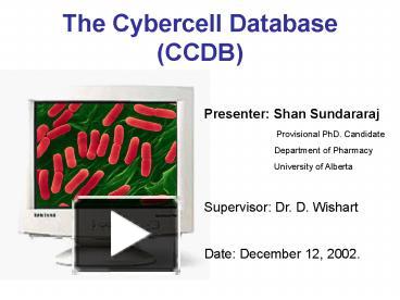 PPT – The Cybercell Database CCDB PowerPoint presentation | free to ...