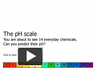 PPT – The pH scale PowerPoint presentation | free to view - id: 175181 ...