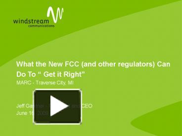 PPT – Windstream Communications PowerPoint presentation | free to view ...