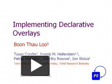 PPT – Implementing Declarative Overlays PowerPoint presentation | free ...